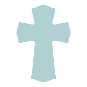 Blank Blue 8" X 11.5" Round Edge Cross - Etsy