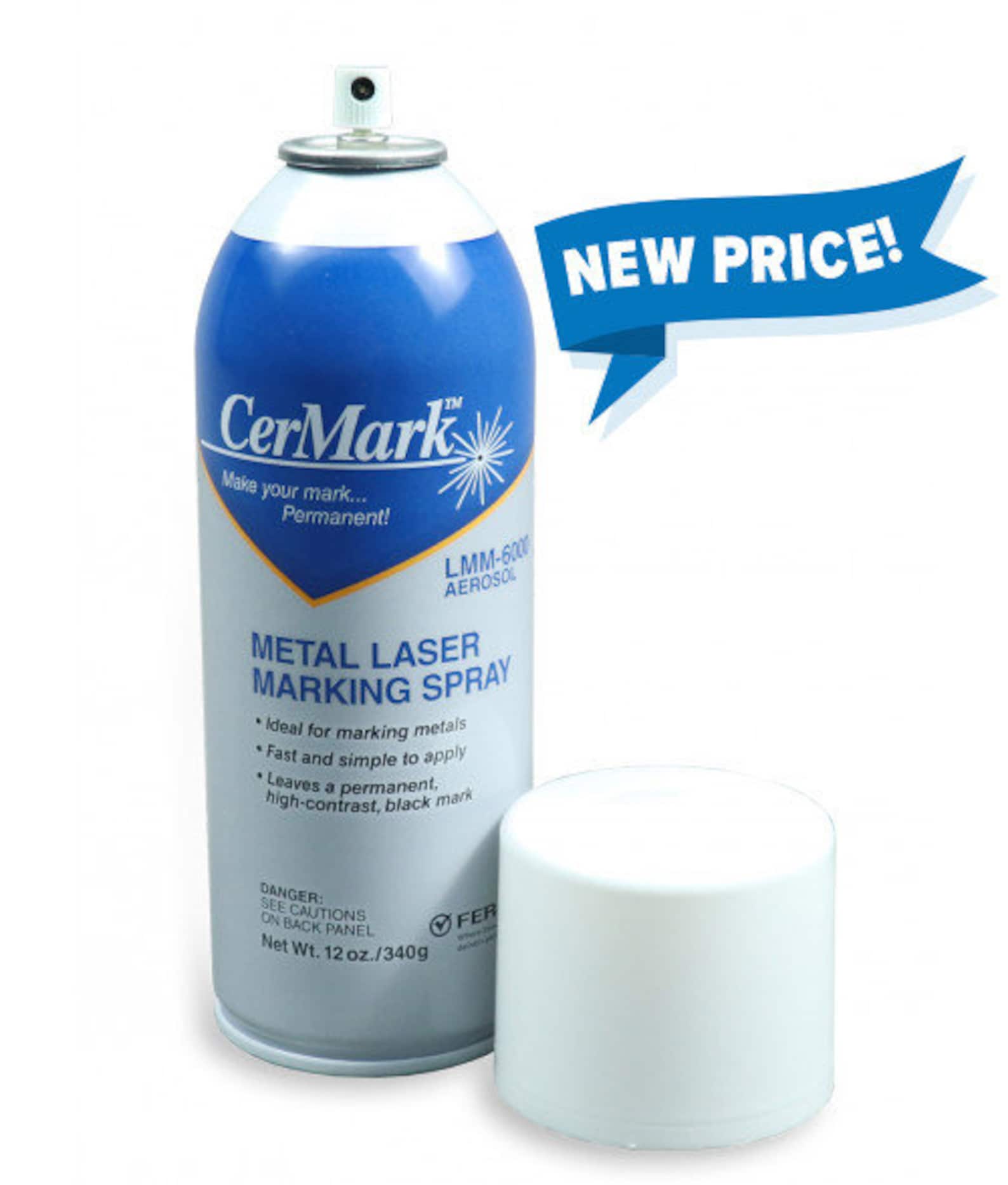 Cermark LMM6000 12oz Metal Marking Spray for Laser Engraving | Etsy UK