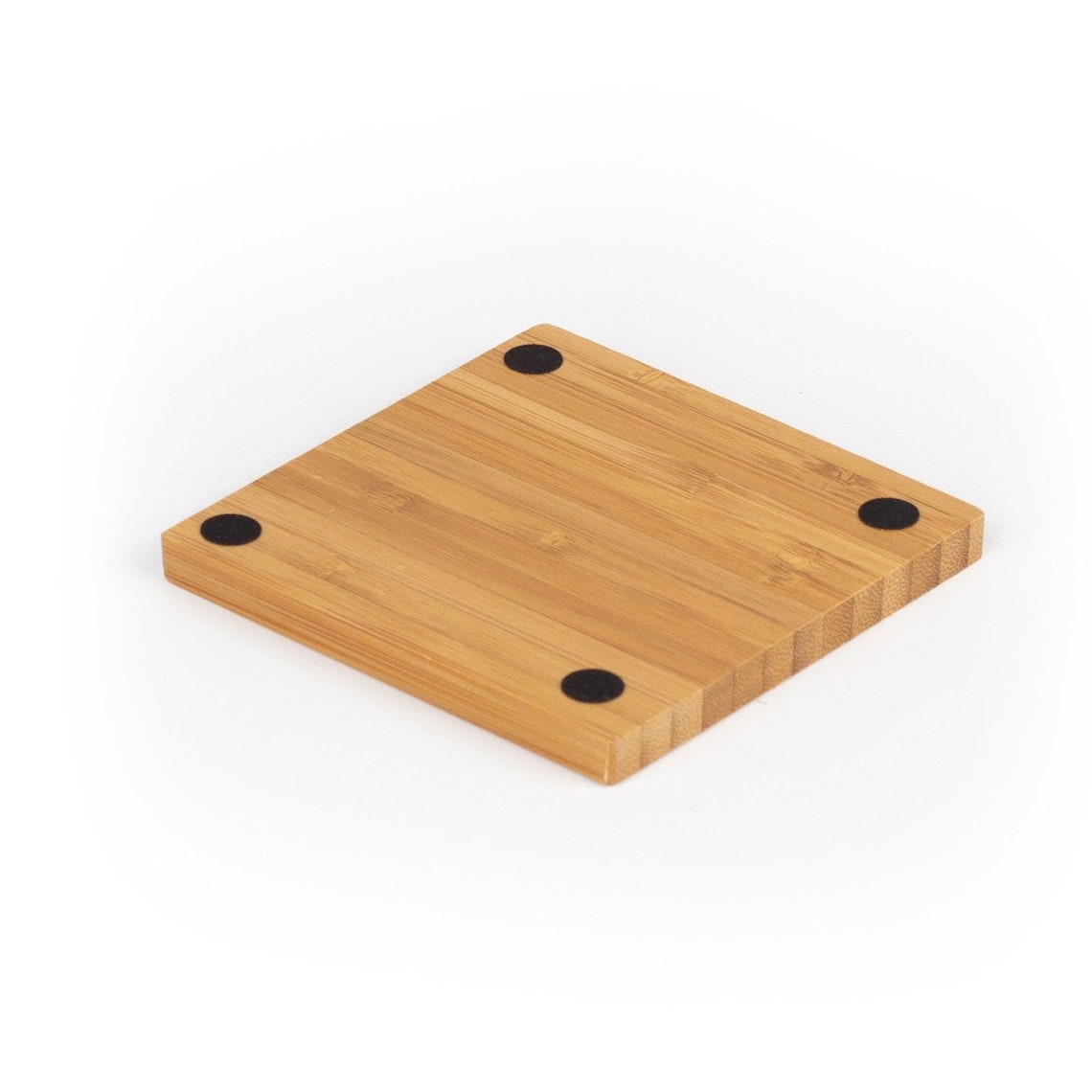 Square Bamboo Coaster 4 Pack Glowforge Laser Engraver and - Etsy