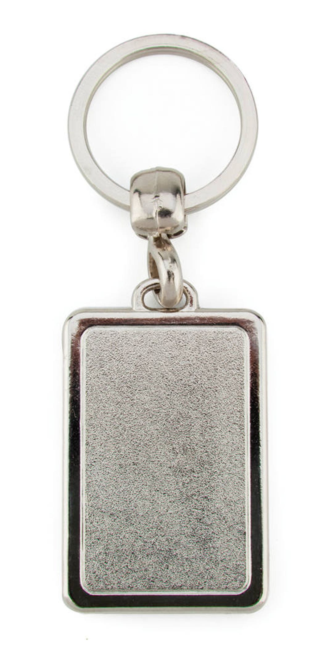 100 Punch 'N Press Silver 25mm X 40mm Rectangle Key Chains (2-sided) - Etsy