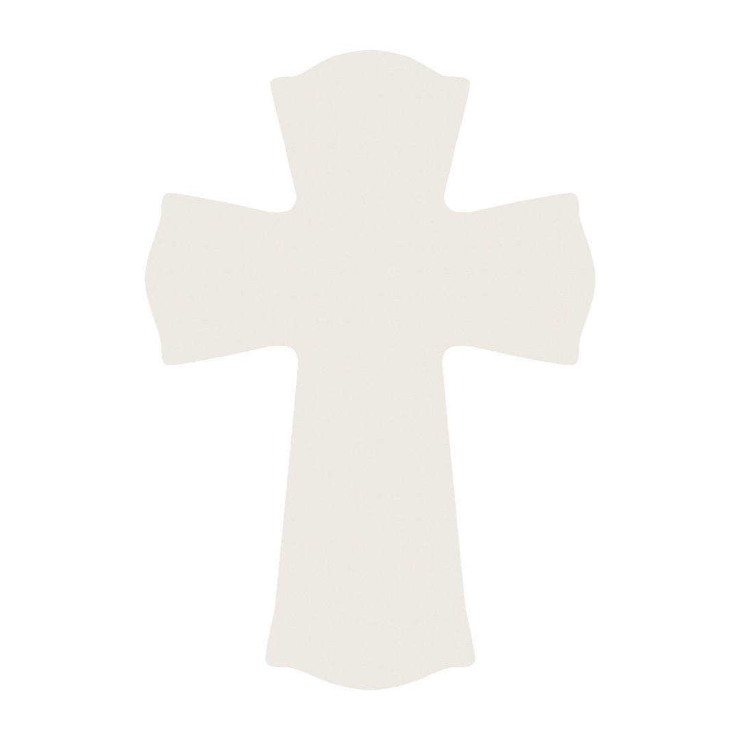 Blank White 8" X 11.5" Round Edge Cross - Etsy