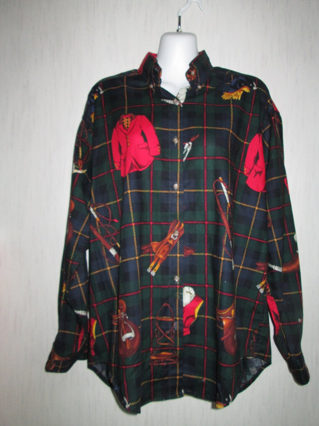 Women's Tango by Max Raab Equestrian Theme 100% Cotton Blouse - Etsy