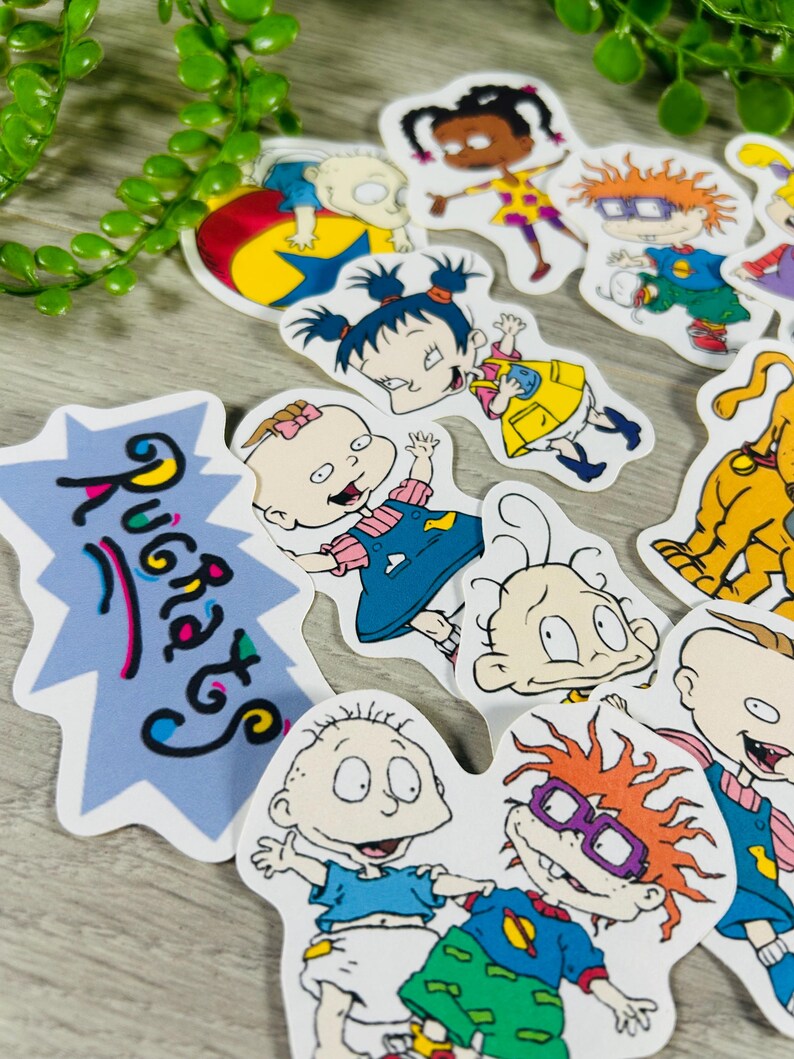14 Rugrats Inspired Die Cut Glossy Stickers 90s Nickelodeon Cartoon ...