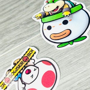 Paper Mario Inspired Vibrant Die-cut Stickers Glossy Paper Homemade 14 ...