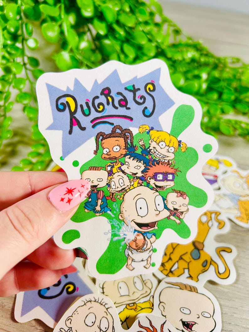 14 Rugrats Inspired Die Cut Glossy Stickers 90s Nickelodeon Cartoon ...