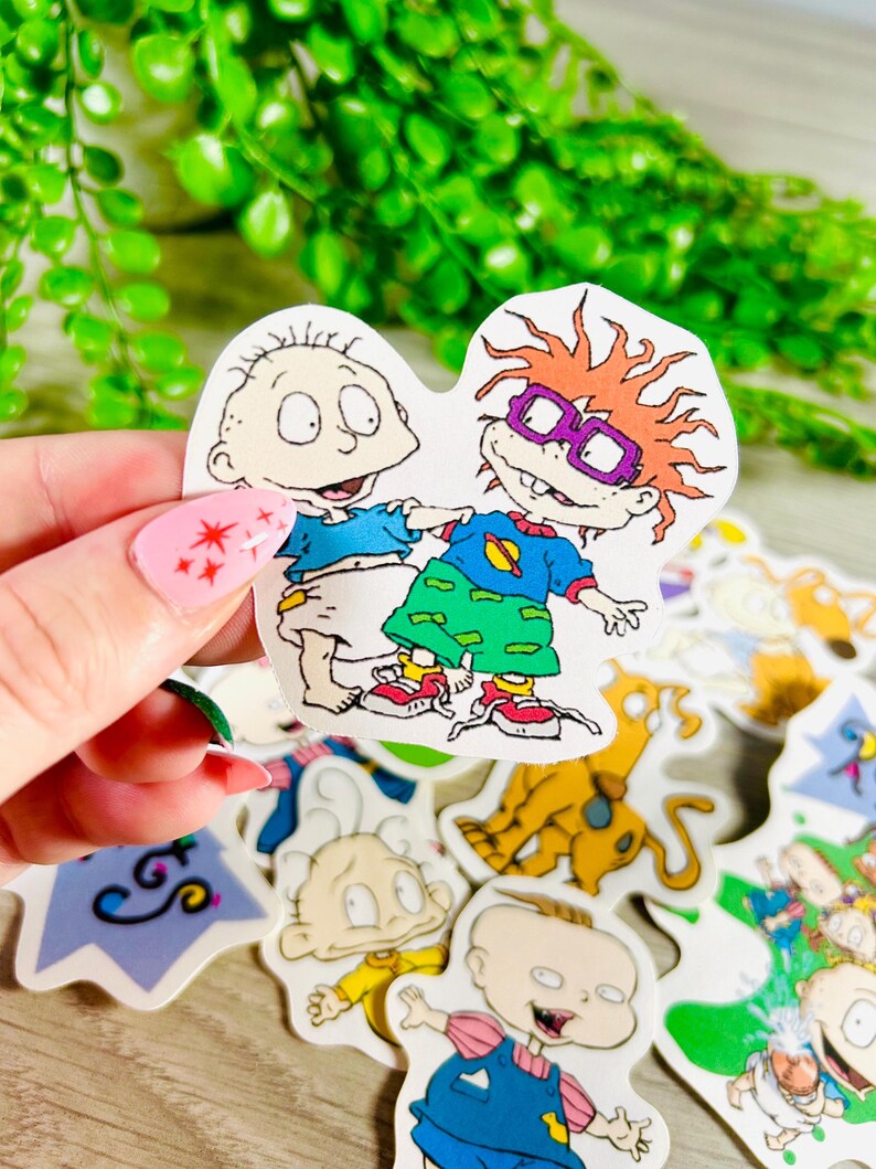 14 Rugrats Inspired Die Cut Glossy Stickers 90s Nickelodeon Cartoon ...