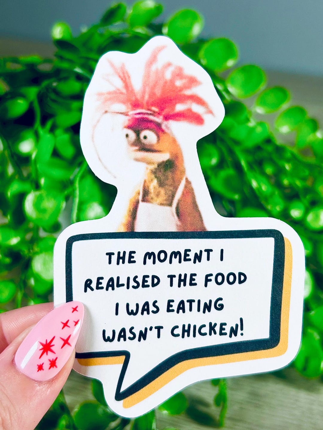 Pepe the King Prawn Muppets Jim Henson Disney Inspired Die Cut Glossy ...