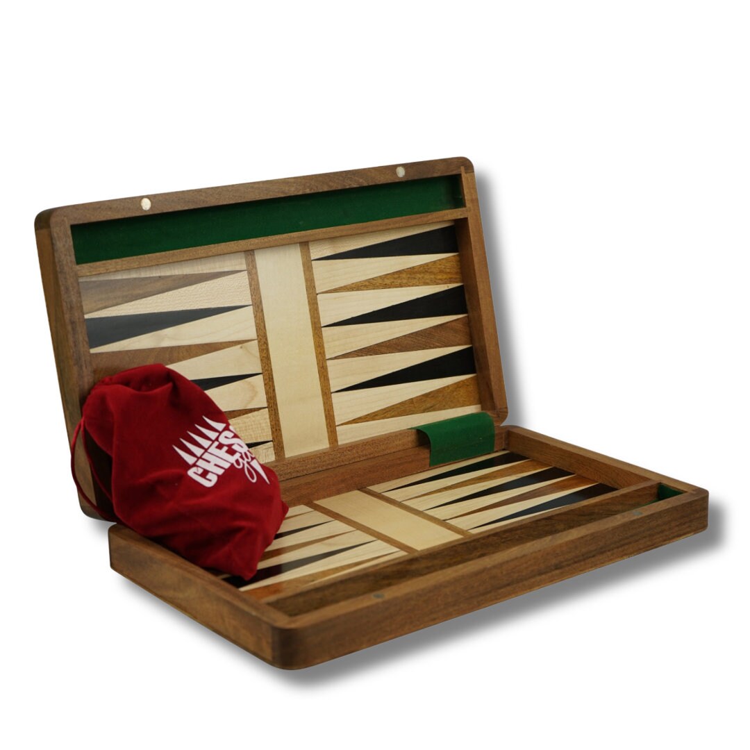 Solid Sheesham Backgammon Set 10 Inch - Etsy