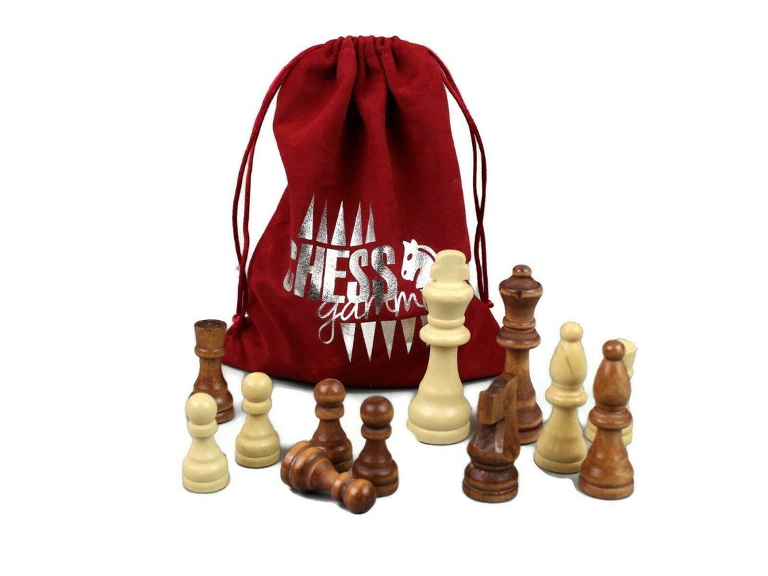 Chess Wooden Pieces Ashwood - Etsy
