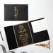 Black and Gold Foil Pocket Invites, Gold Foil Invitations, Gold ...