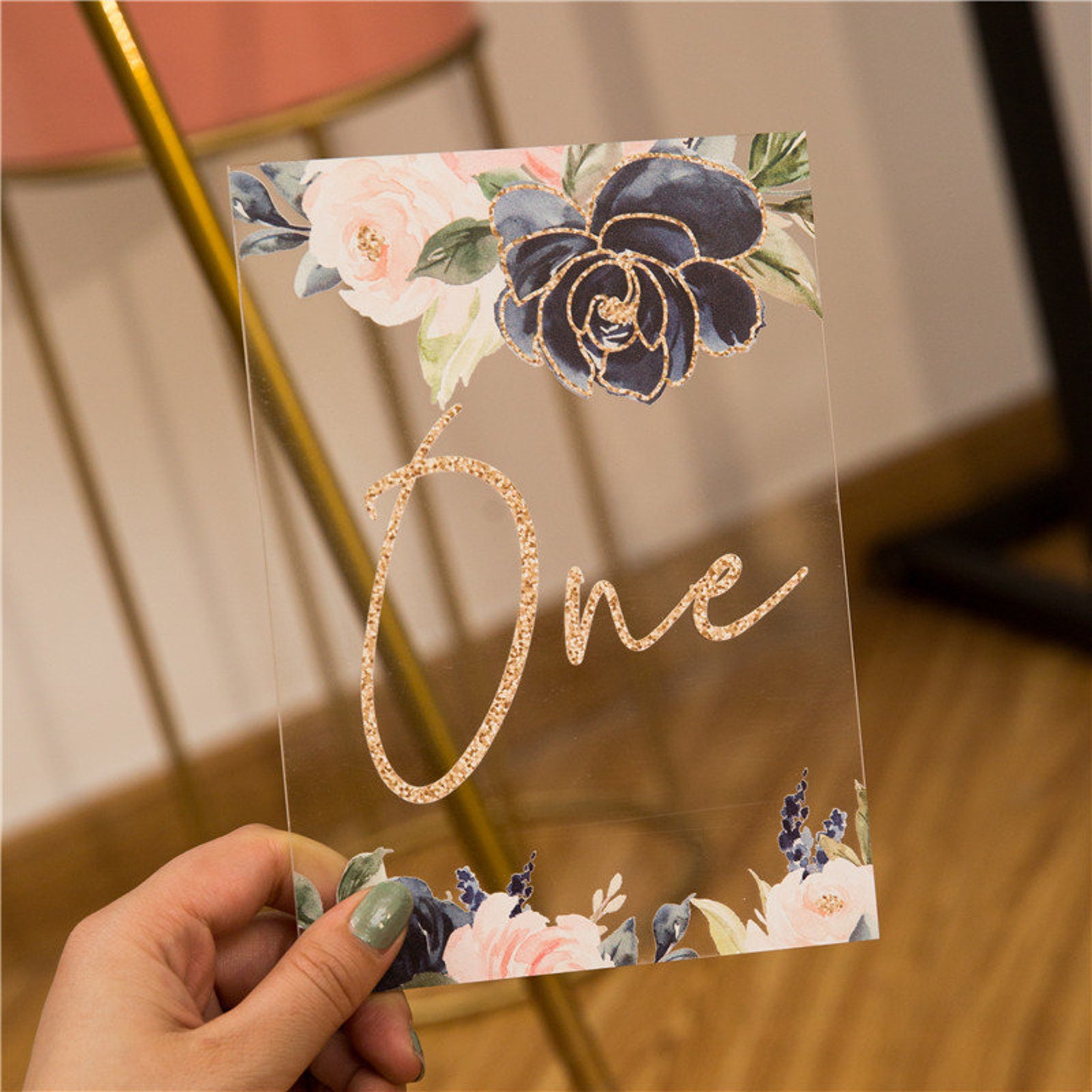 Acrylic Table Numbers with Stands Ready to go Acrylic Table | Etsy