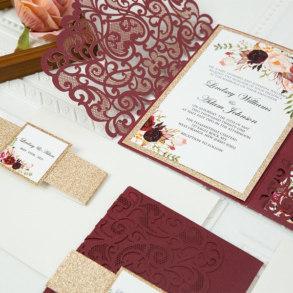 Layered Invitations - Etsy