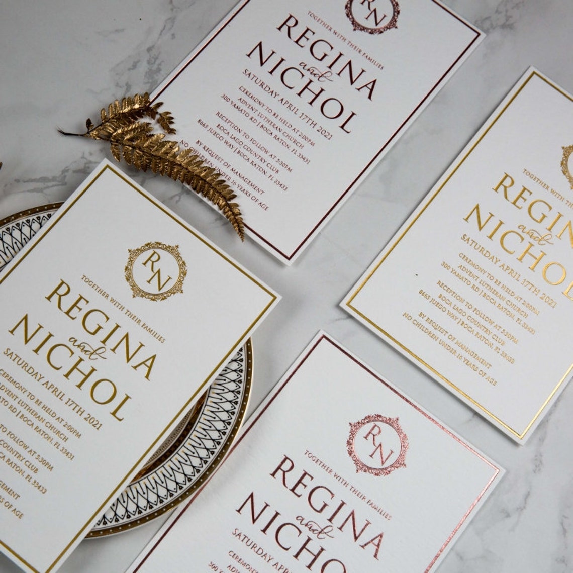 Cotton Paper Full Foil Invitations 600gsm Cotton Invitations - Etsy