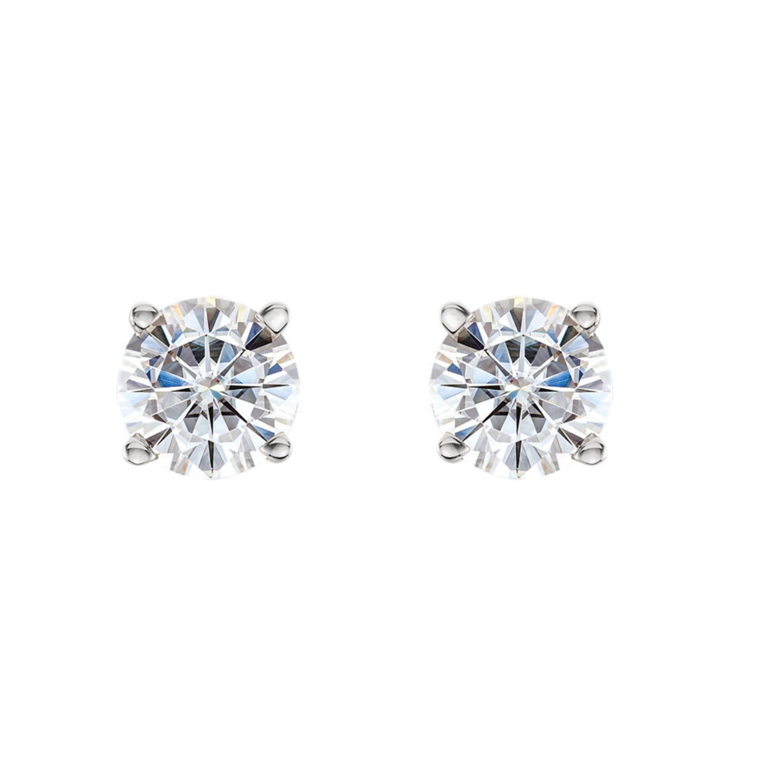 Moissanite Stud Earrings 2ct