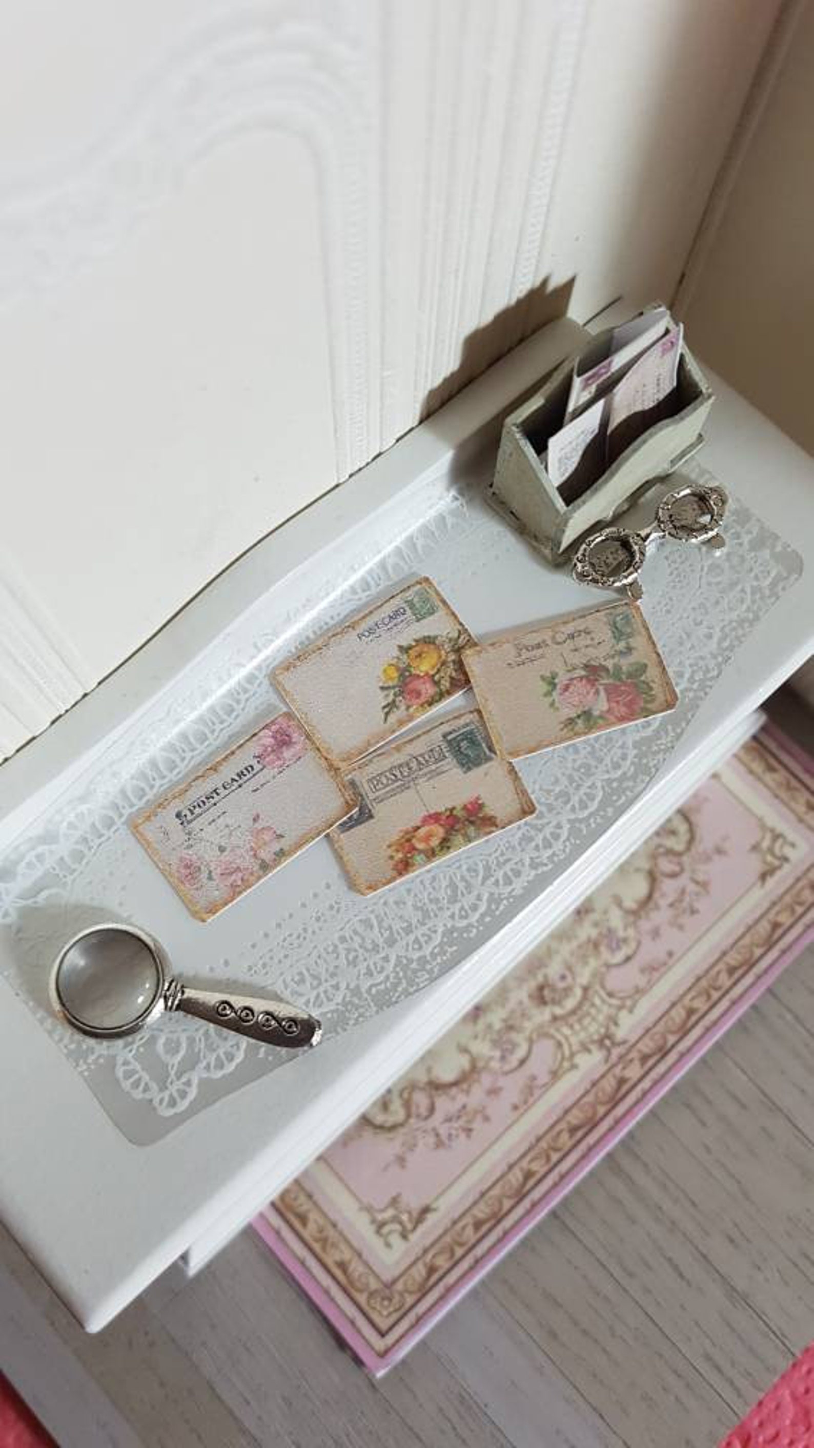 Miniature Postcards Distressed Paper Vintage Postcards - Etsy