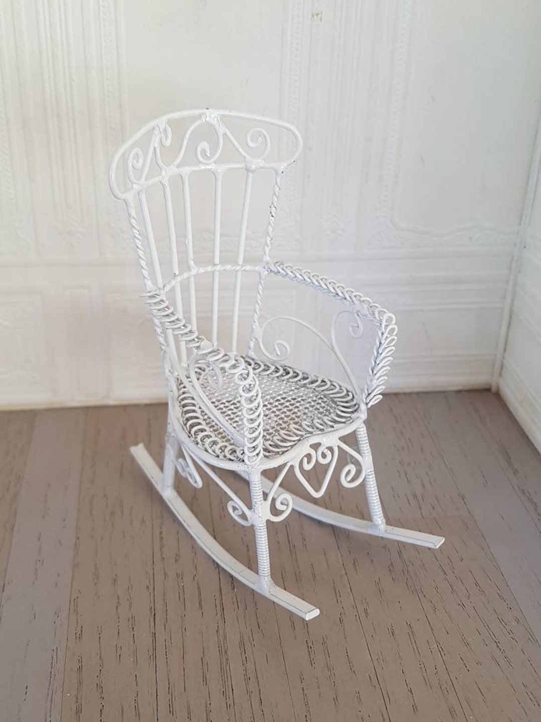 Dollhouse Rocking Chair, Dollhouse Rocker, Miniature Rocking Chair ...