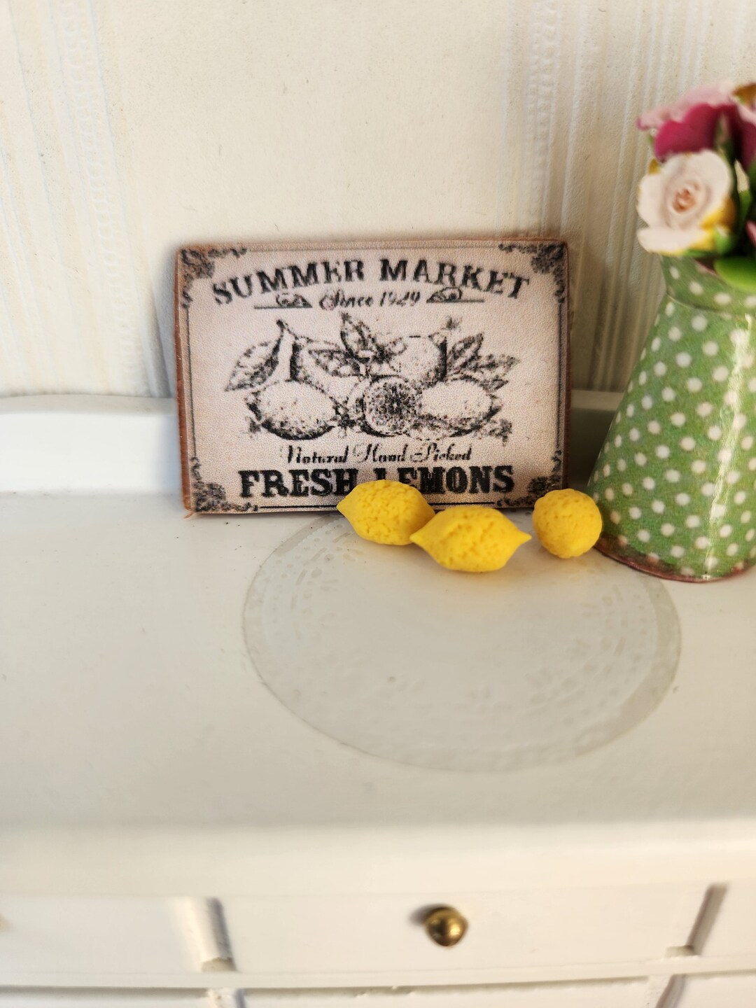 Dollhouse Sign, Miniature Signs, Farmhouse Sign, Dollhouse Accessories ...