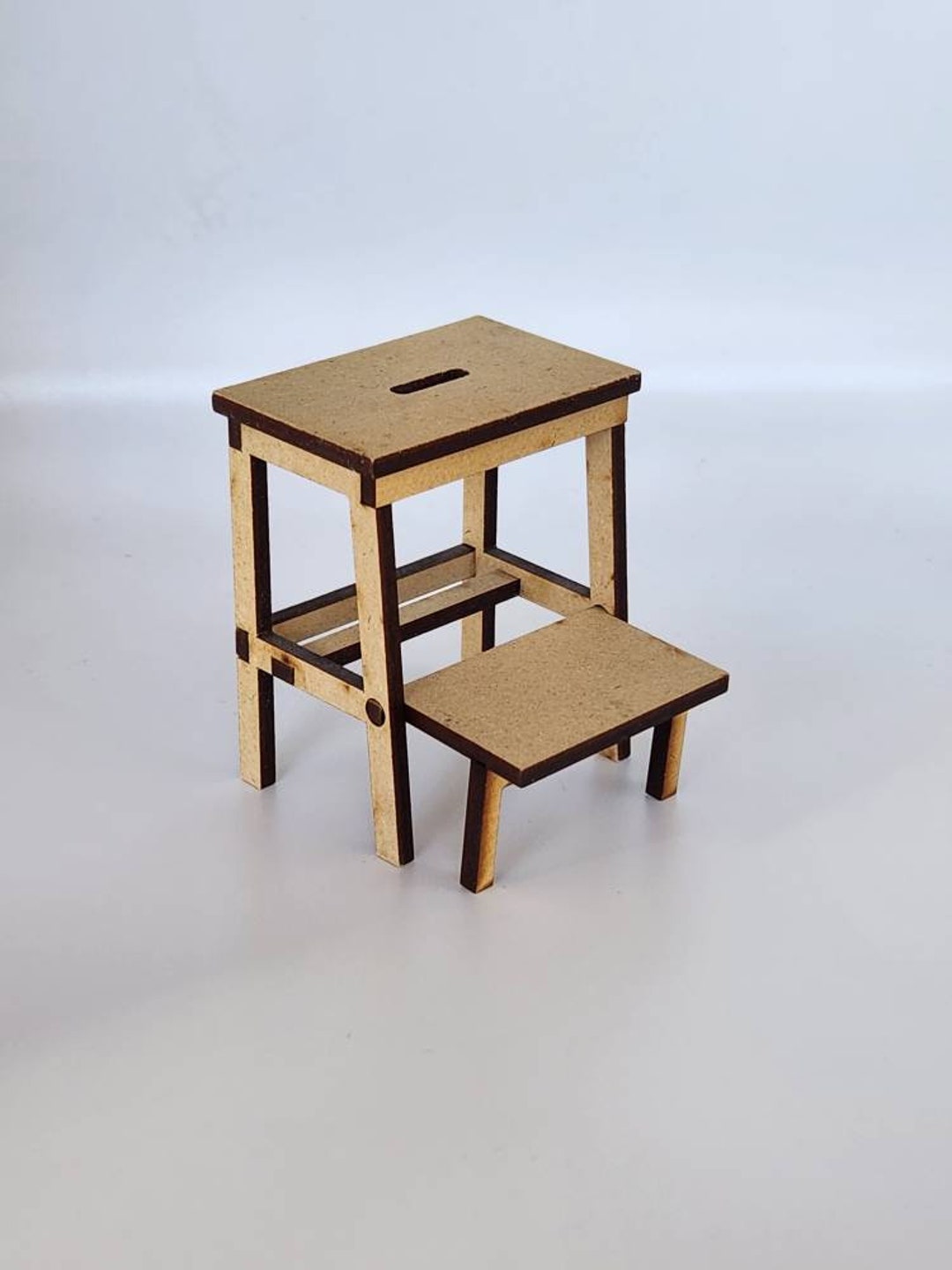Dollhouse Furniture, Dollhouse Stool, Miniature Stool, Raw Furniture ...