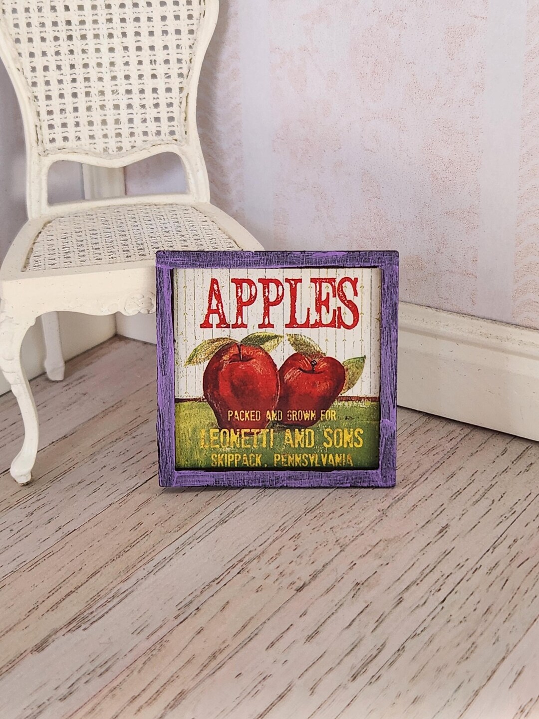 Dollhouse Sign, Miniature Signs, Dollhouse Accessories, Miniature ...