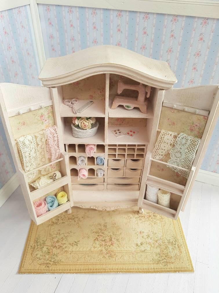 Dollhouse Cabinet Dollhouse French Cabinet Miniature French - Etsy