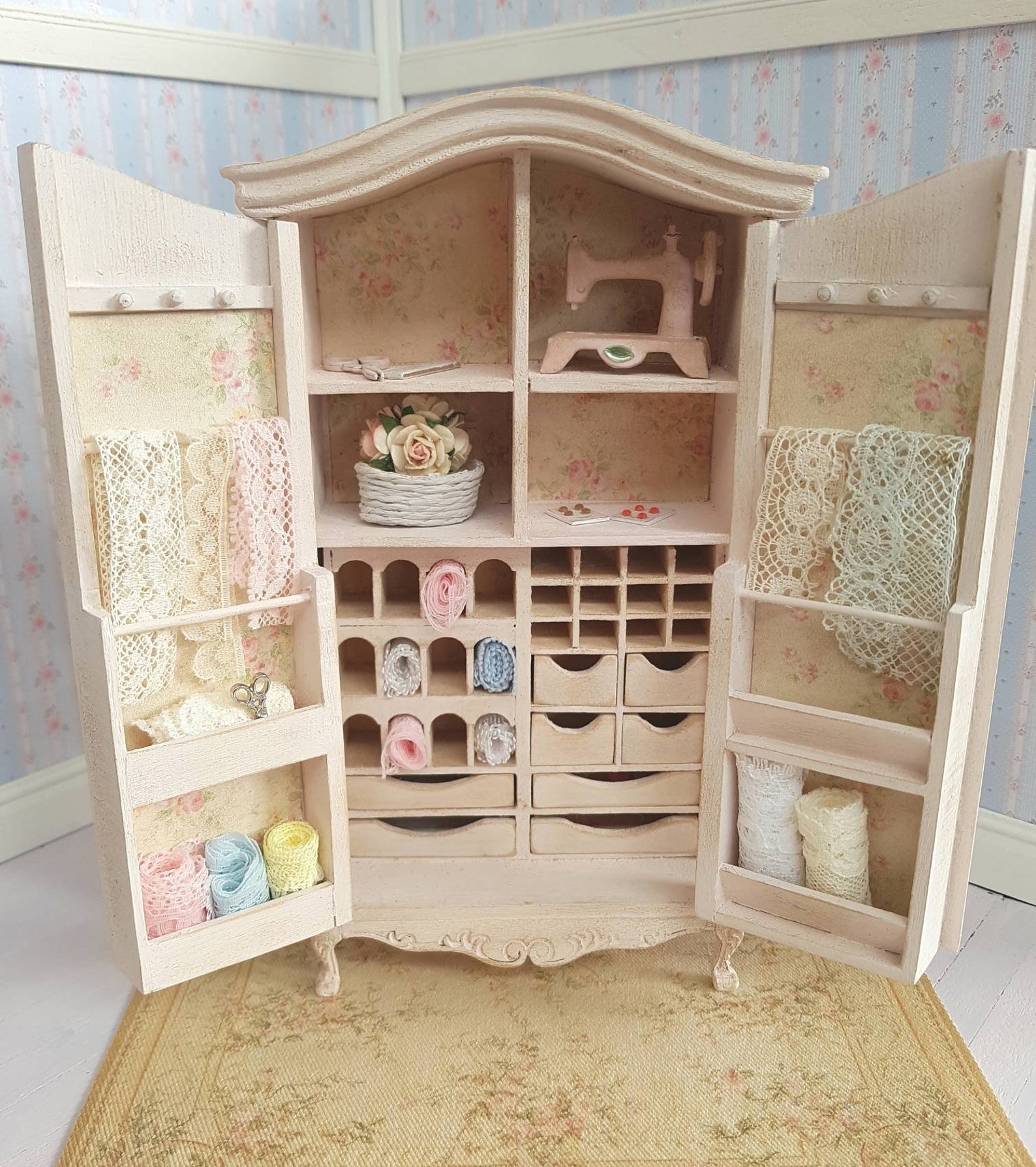 Dollhouse Cabinet Dollhouse French Cabinet Miniature French - Etsy