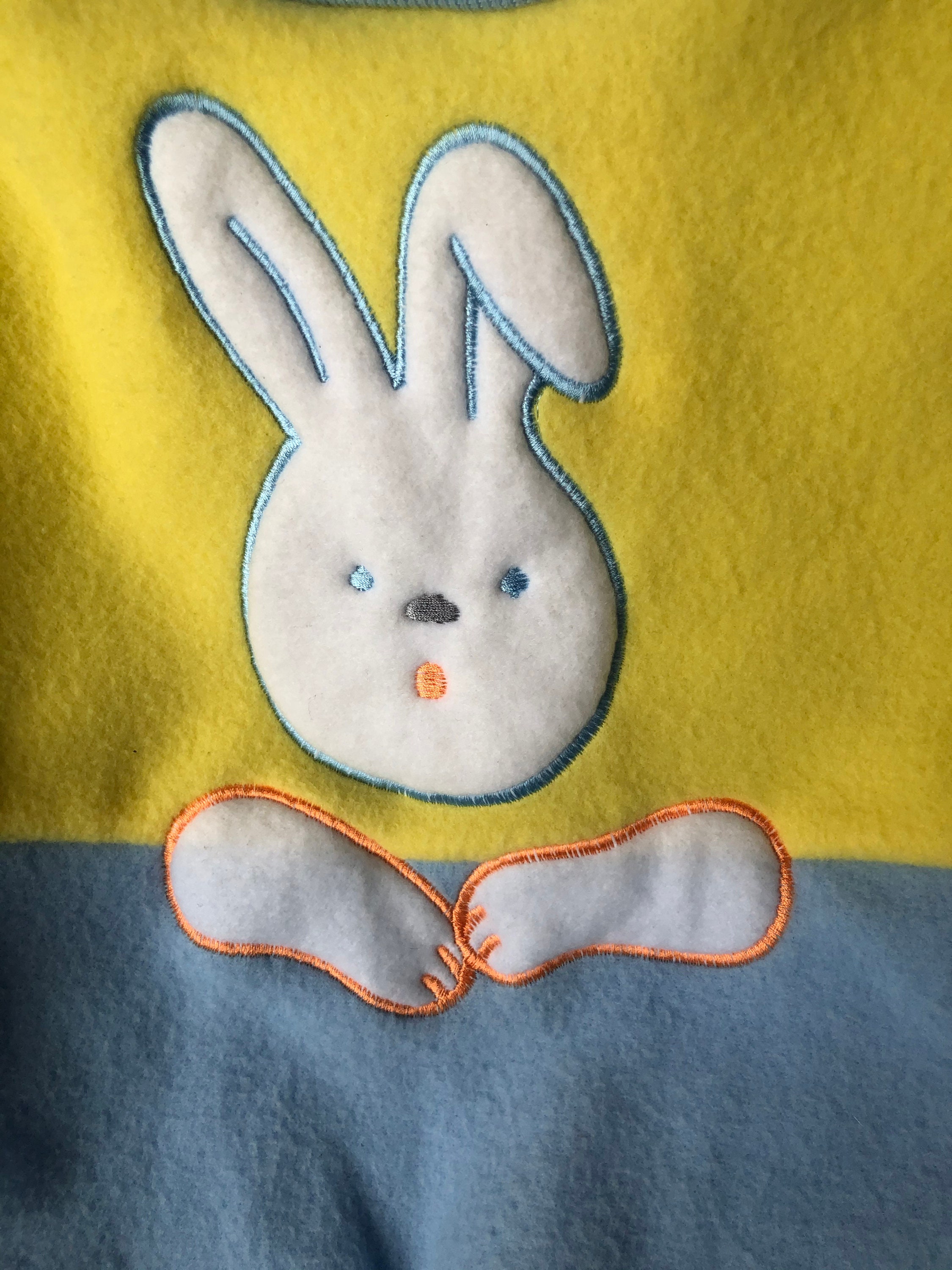 Vintage Deadstock With Tags Fleece Bunny Rabbit Sleeper for - Etsy