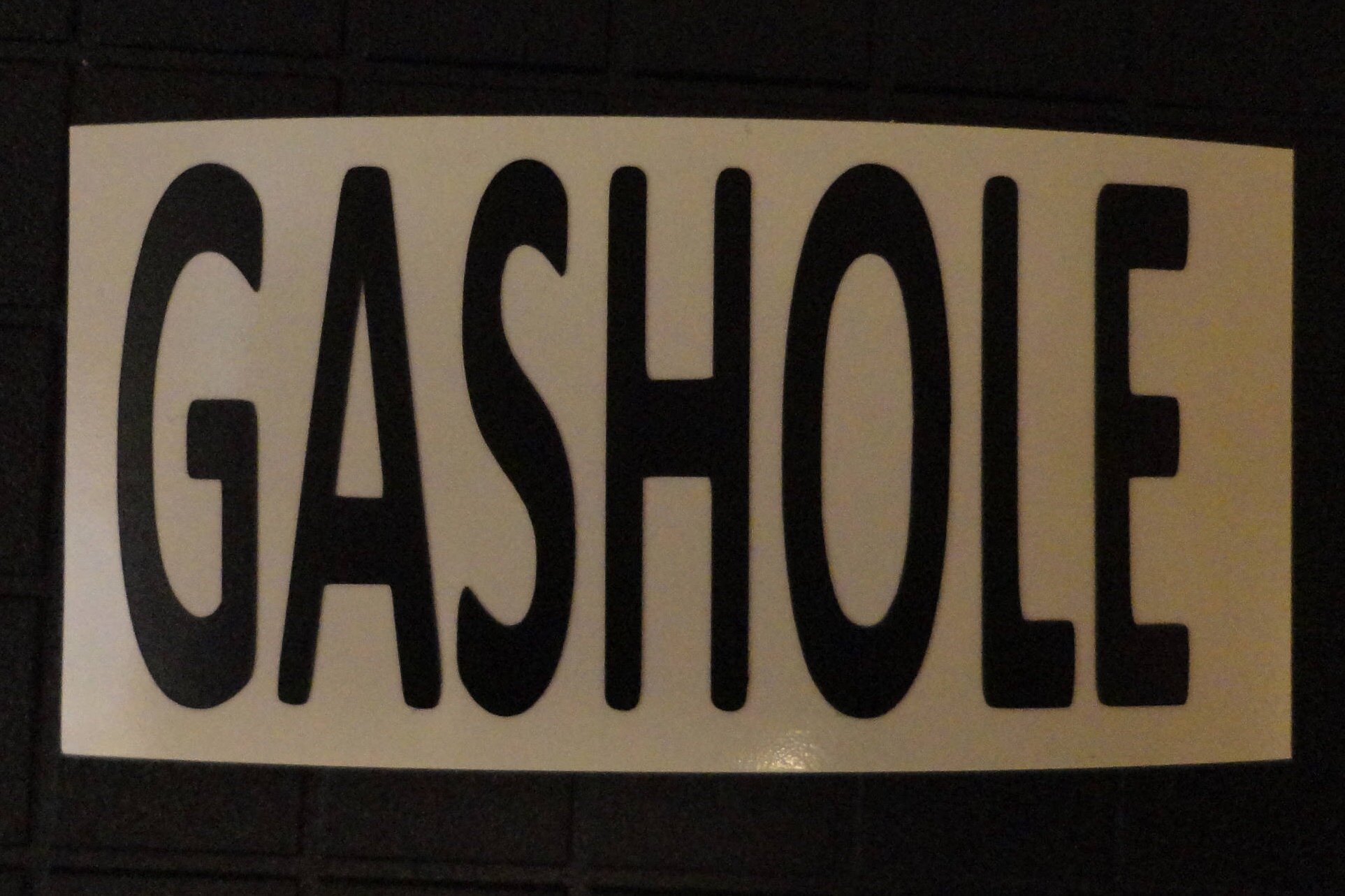Funny Decal: Gashole - Etsy