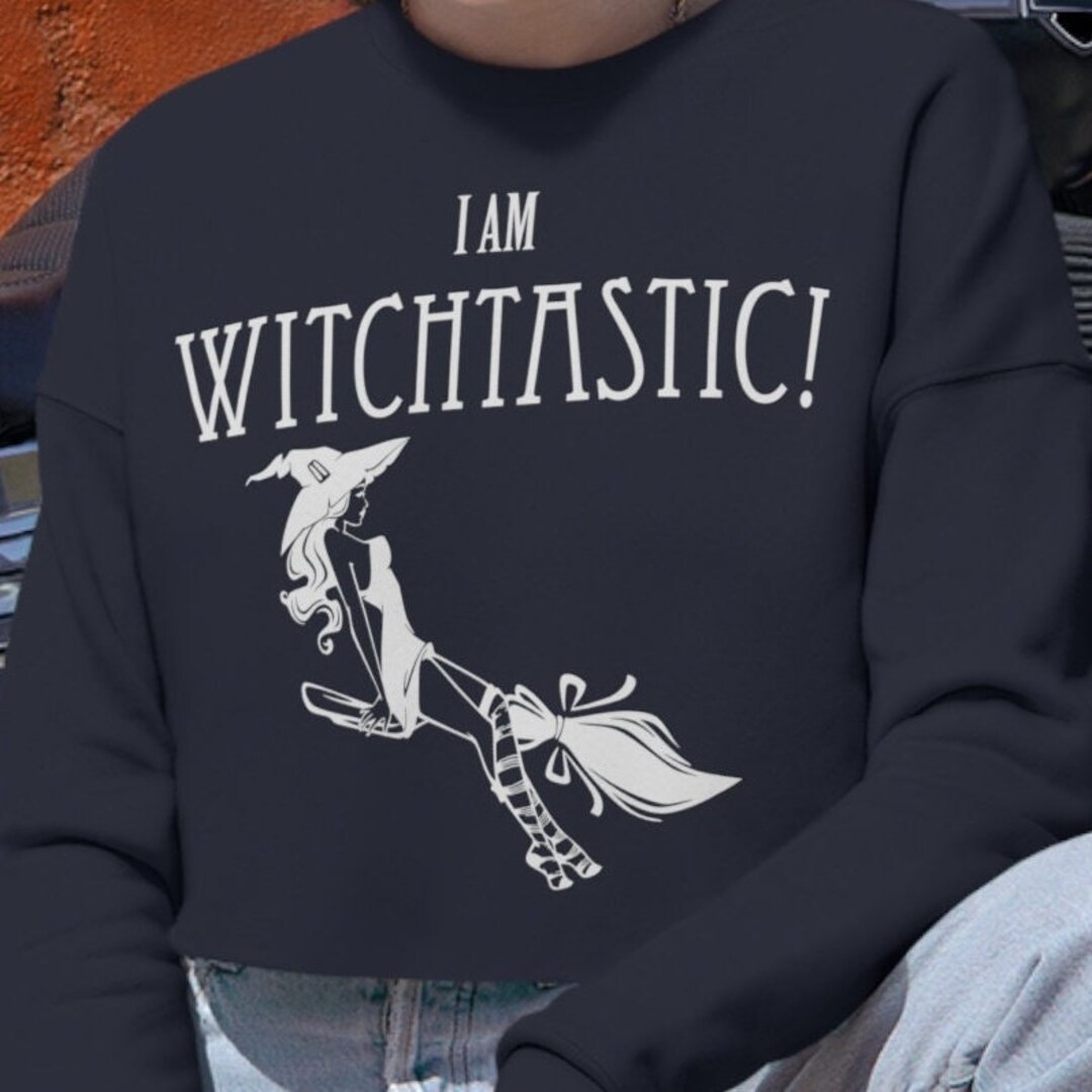 Witchtastic Funny Naughty Sexy Halloween Women's Cropped - Etsy