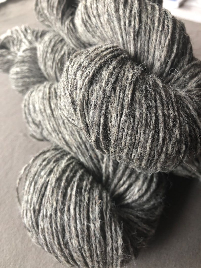 Gotland 3-ply Worsted Weight Yarn, Natural Grey - Etsy
