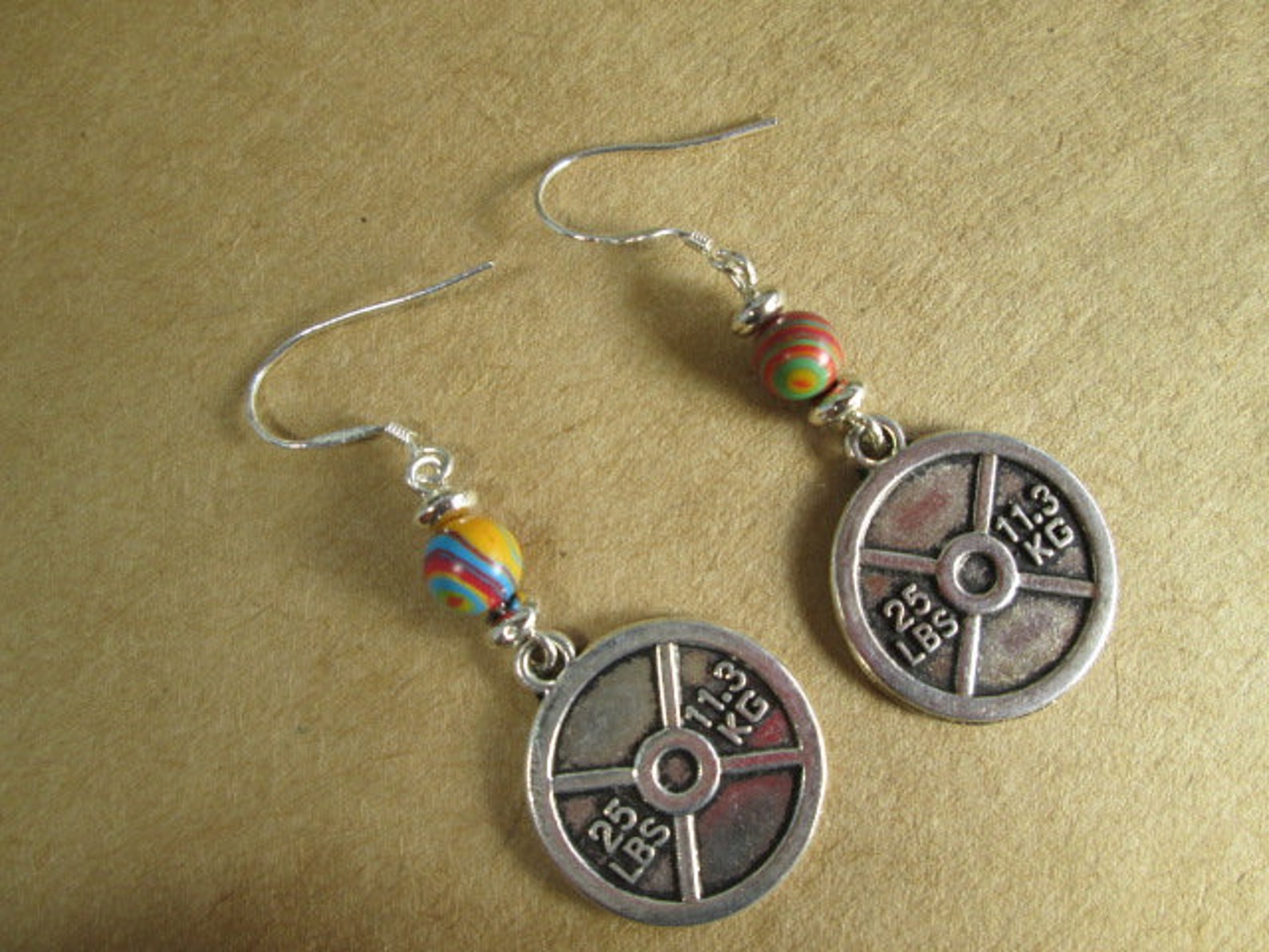 Dumbbell Barbell Earrings, Bodybuilder Gift, Bodybuilding Jewelry ...