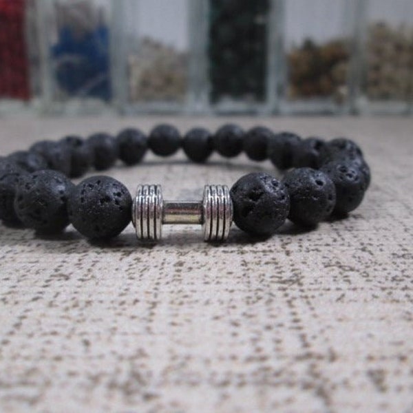 Mens Dumbbell Bracelet - Etsy