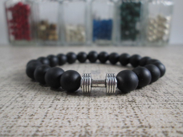 Dumbbell Barbell Bracelet, Bodybuilder Gift, Bodybuilding Jewelry ...