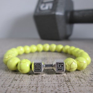 Dumbbell Barbell Bracelet, Bodybuilder Gift, Bodybuilding Jewelry ...
