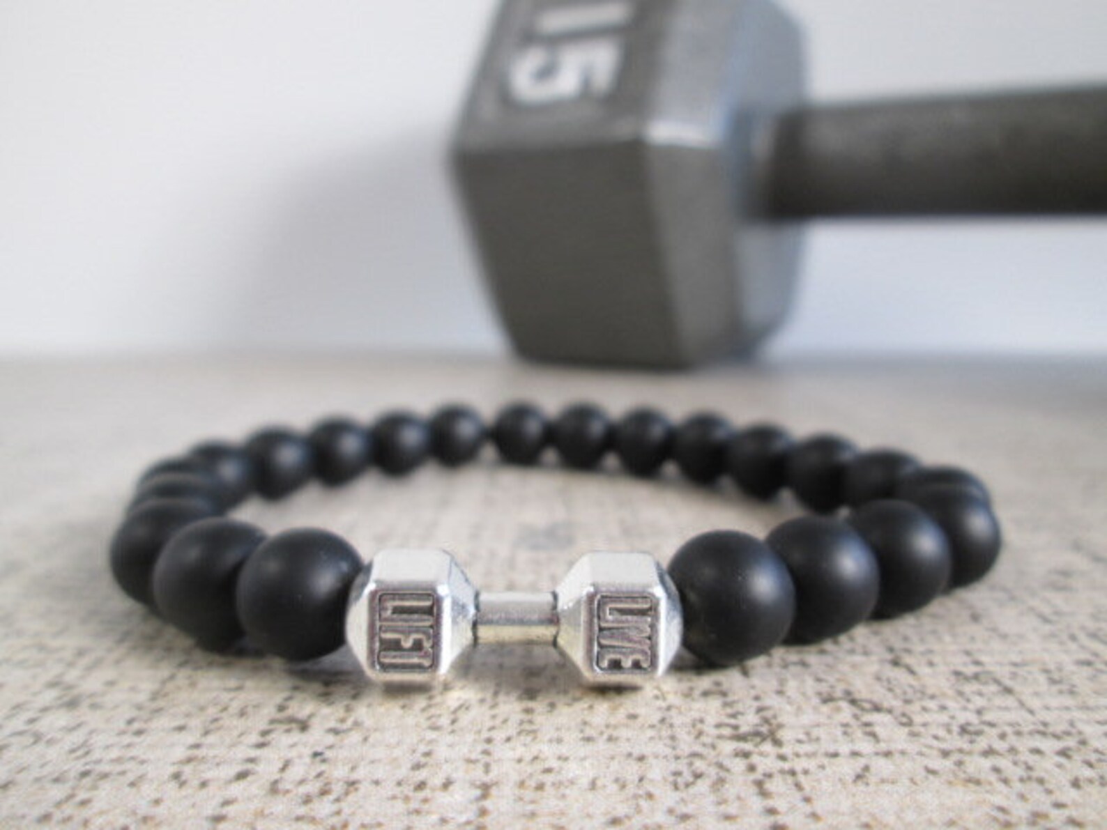 Dumbbell Barbell Bracelet, Bodybuilder Gift, Bodybuilding Jewelry ...