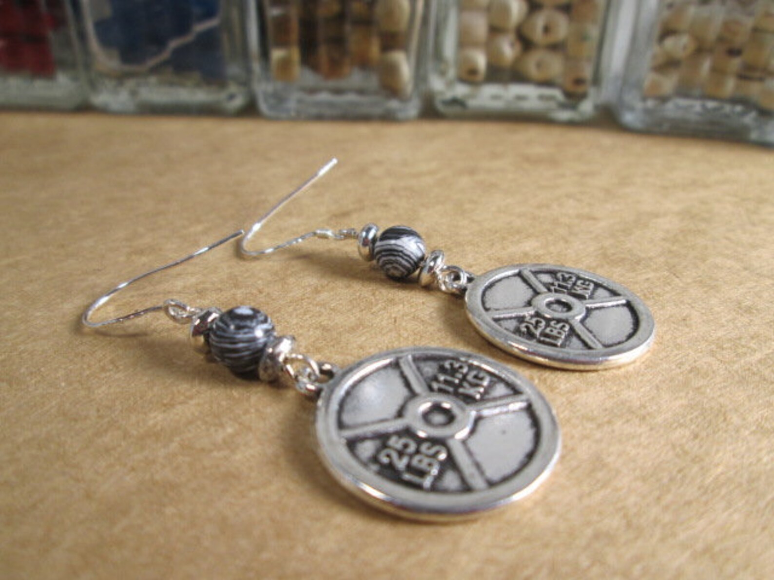 Dumbbell Barbell Earrings, Bodybuilder Gift, Bodybuilding Jewelry ...