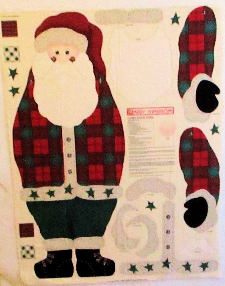 SANTA DOOR PANEL by Daisy Kingdom, Cut and Sew Panel - Etsy