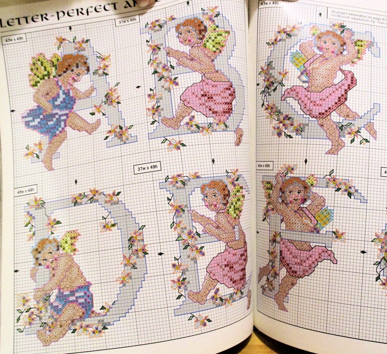 CROSS STITCH ANGELS Patterns Counted Cross Stitch or - Etsy