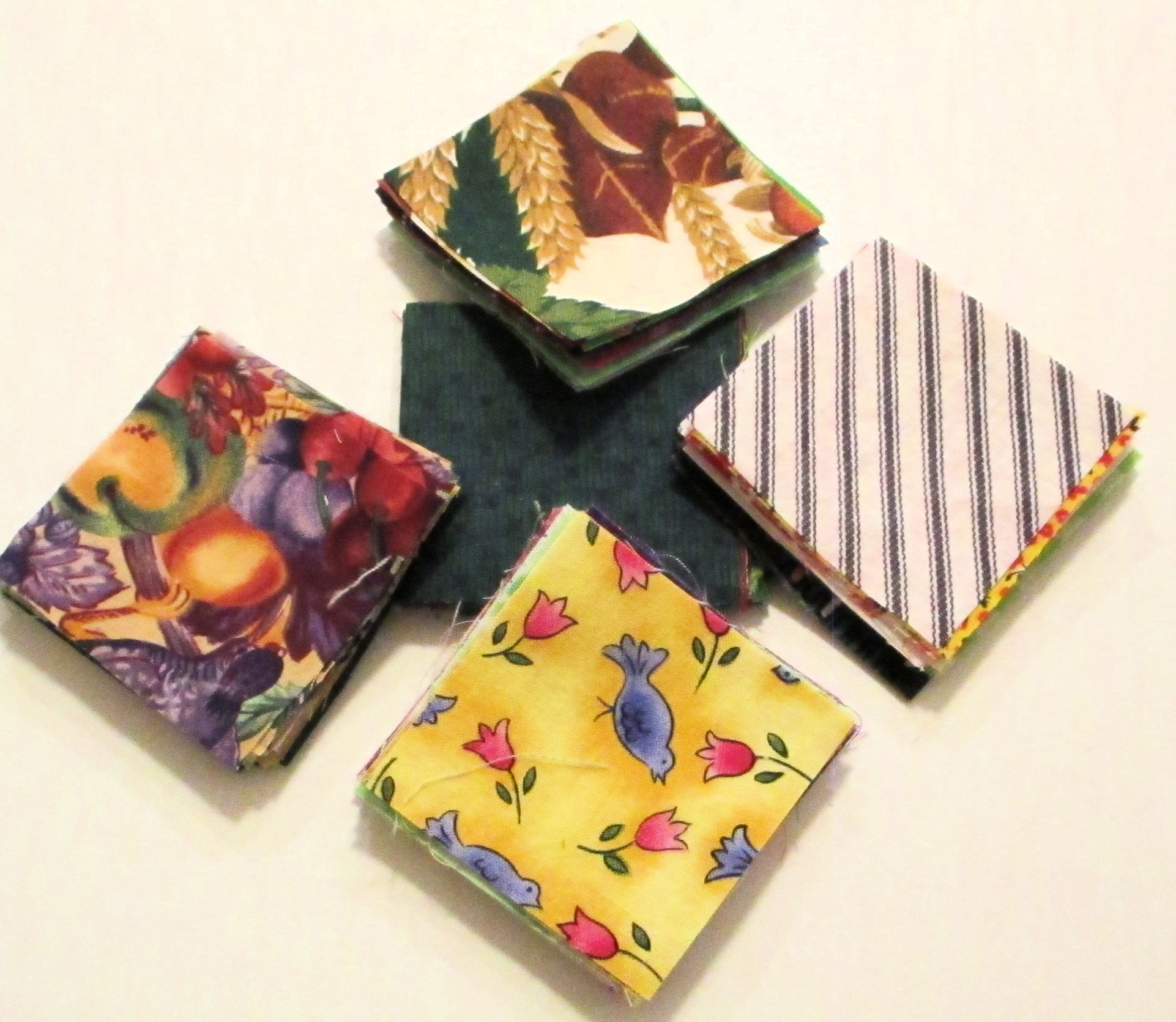 Small Fabric Squares, Pre-cut, 2.5 Inch or 1.5 Inch Squares for ...