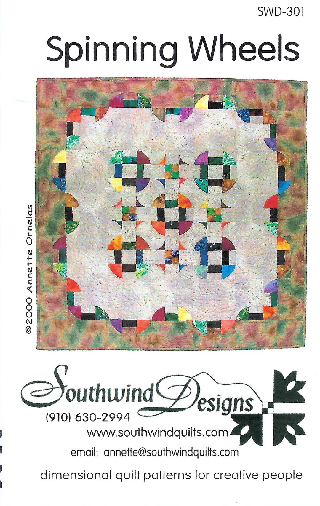 SPINNING WHEELS QUILT Pattern - Etsy