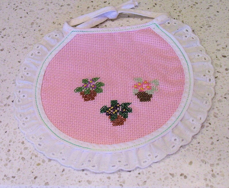 BABY BIBS Ducky Teddy Bear and Hand Embroidered Flowers Lot - Etsy ...