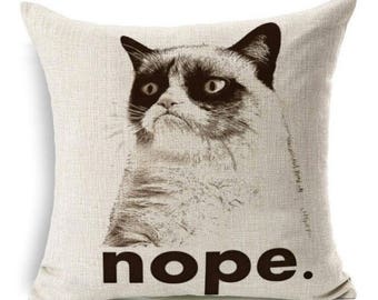 Grumpy Cat Pillow - Etsy