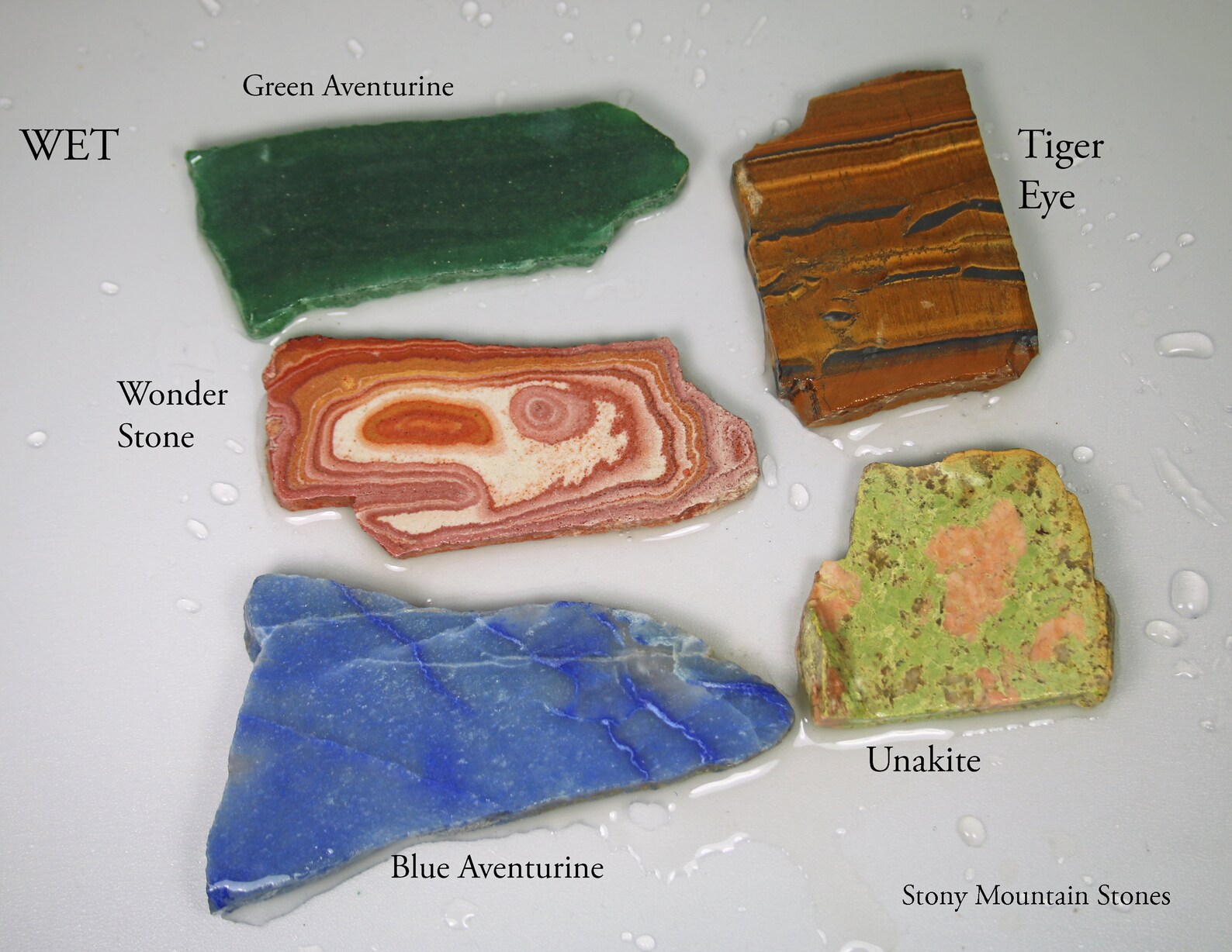 Lapidary Slabs Mixed Lot of Rough Stone Slabs for Cabbing | Etsy