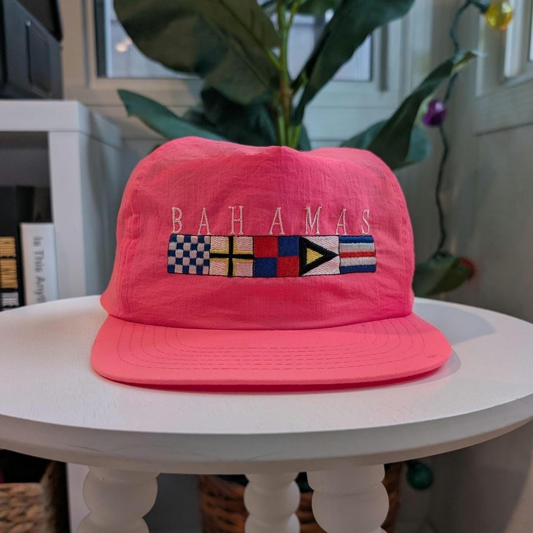 Bahamas | Neon Pink (1 of 1) | Vintage Hat - Etsy