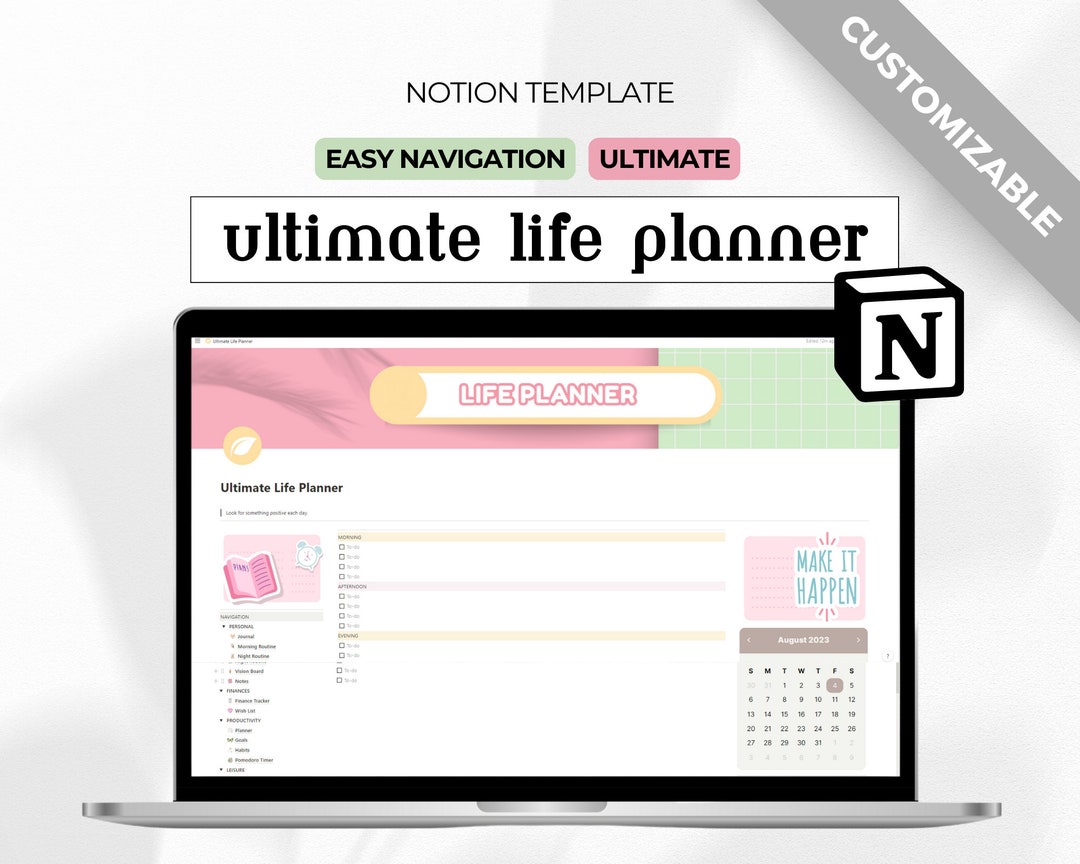 2024 All in One Notion Template Dashboard Notion Ultimate - Etsy