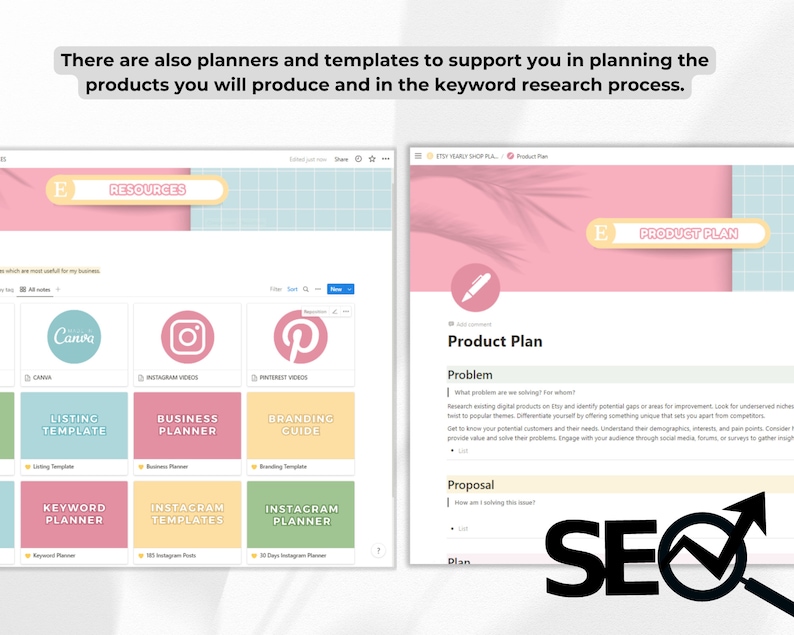 Notion Template Etsy Shop Planner, Notion Business Planner, Etsy Seller ...