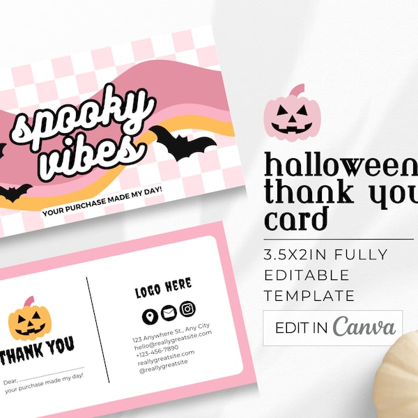 Spooky Thank You - Etsy