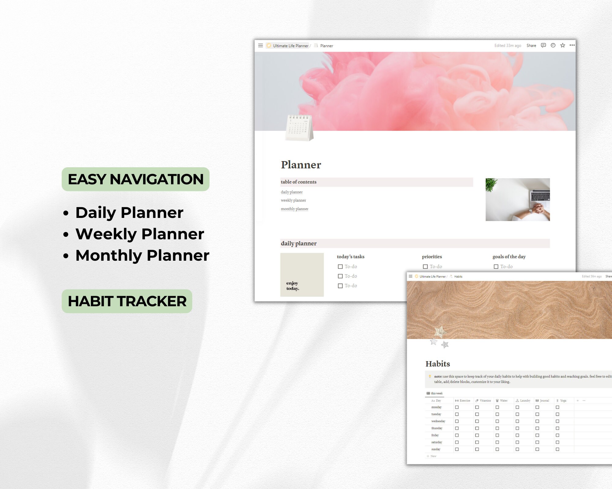 2024 All in One Notion Template Dashboard, Notion Ultimate Life Planner ...