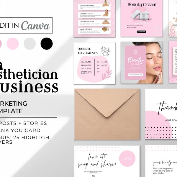 Esthetician Thank You Card - Etsy