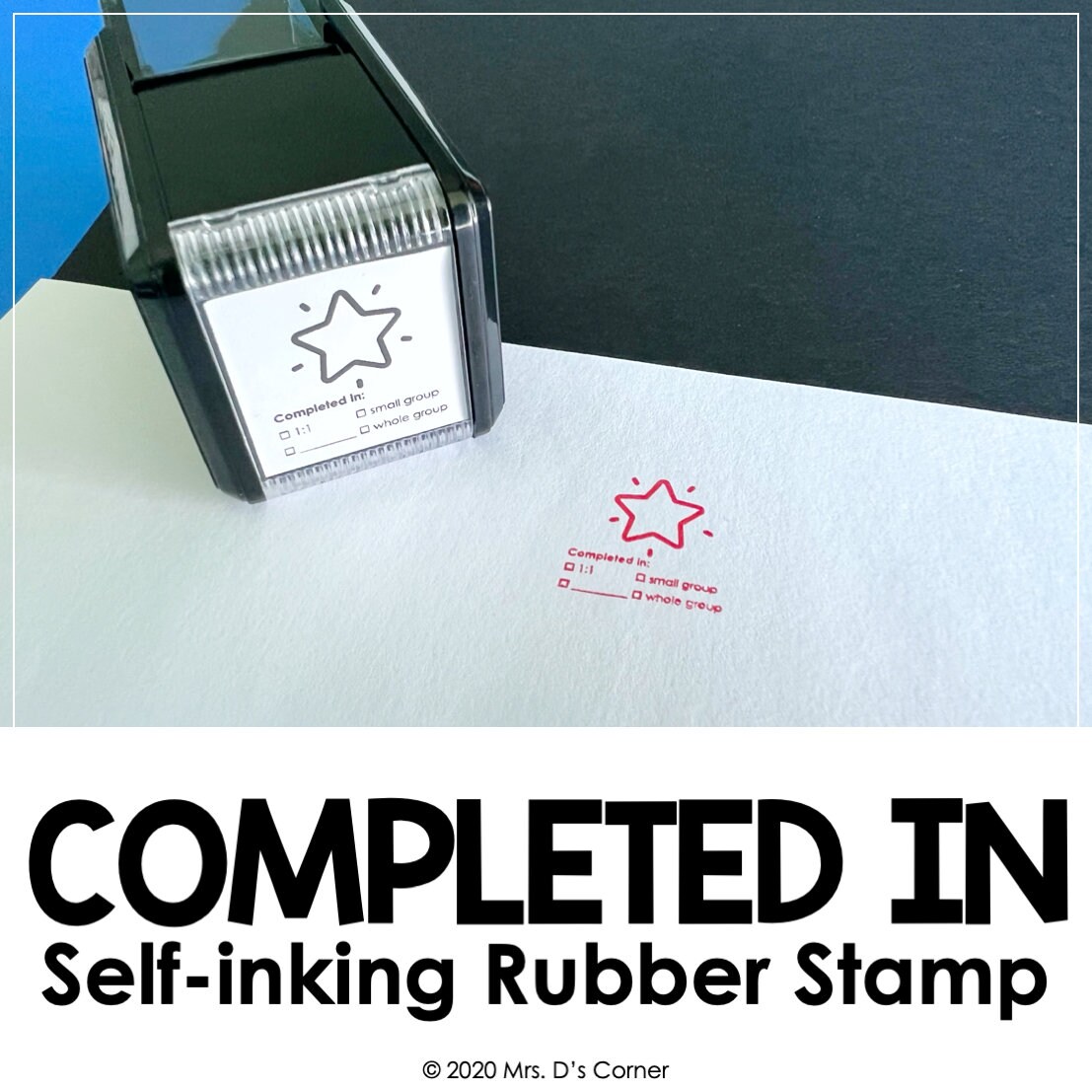 Completed in Self-inking Rubber Stamp Mrs. D's Rubber Stamp Collection ...