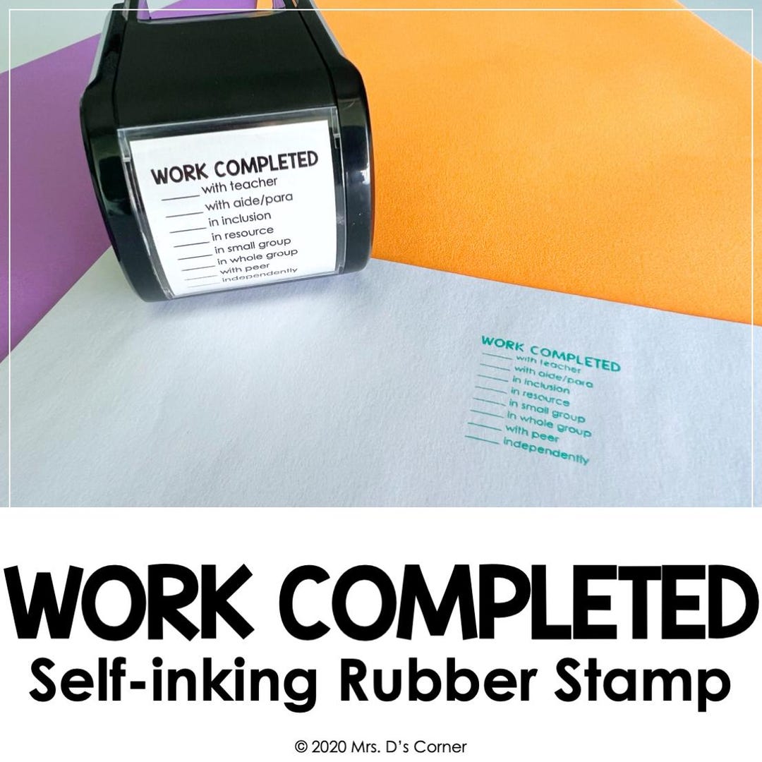 Work Completed in Self-inking Rubber Stamp | Mrs. D's Rubber Stamp ...